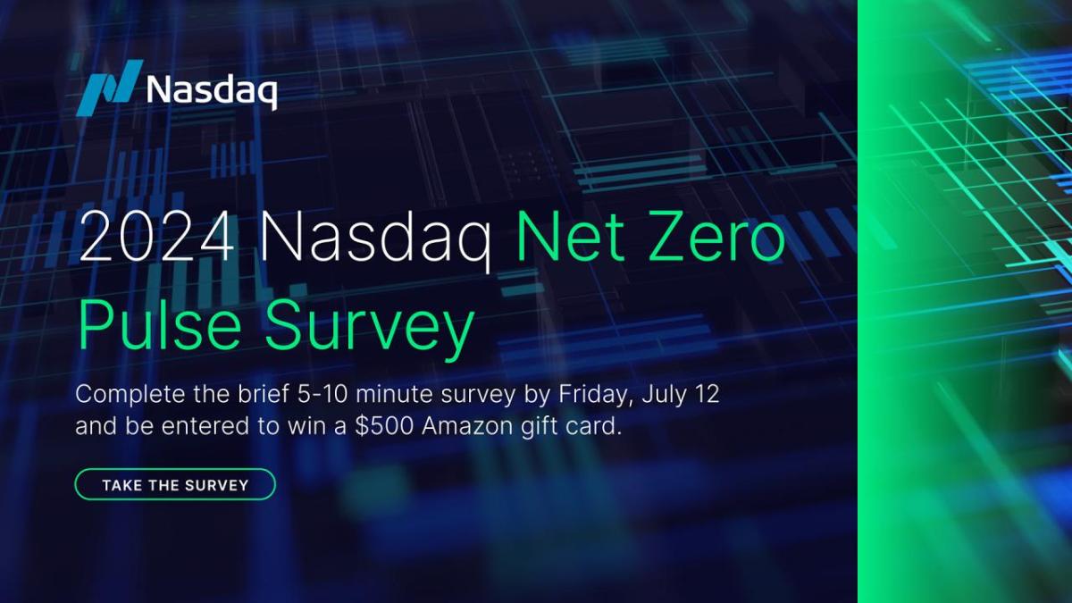 CSRWire - 2024 Nasdaq Net Zero Pulse Survey